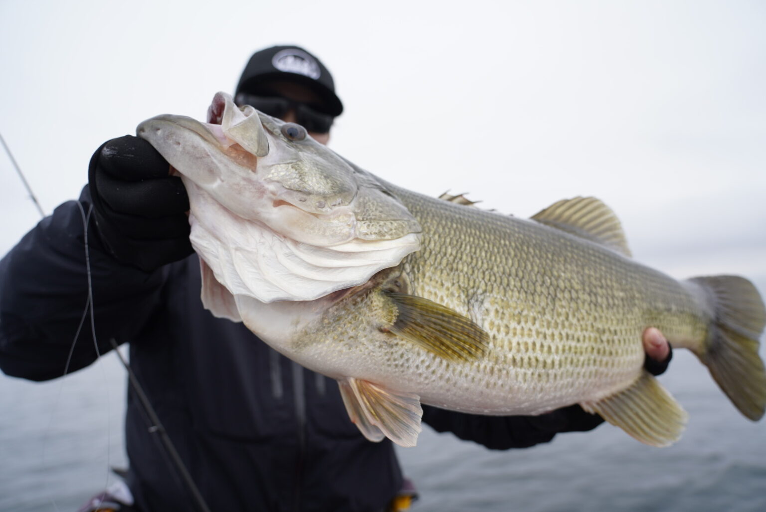 A guide at Lake Biwa explains in detail, including the tackle ...